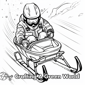 Sled Coloring Pages - Free & Printable!