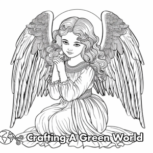 Angel For Adults Coloring Pages - Free & Printable!