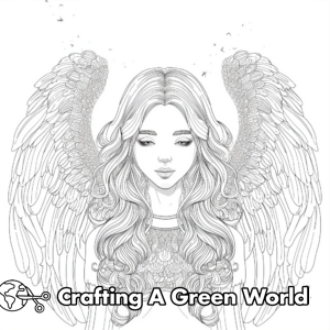 Angel For Adults Coloring Pages - Free & Printable!