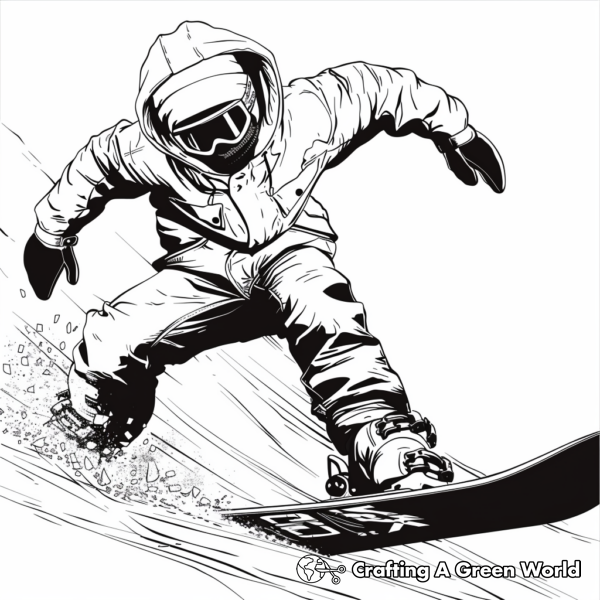 Snowboard Coloring Pages - Free & Printable!