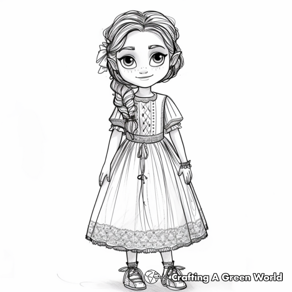 Princess Dresses Coloring Pages - Free & Printable!