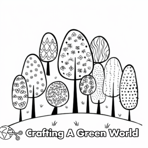 Tree Coloring Pages - Free & Printable!