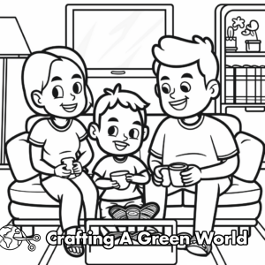 Living Room Coloring Pages - Free & Printable!