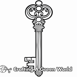 Key Coloring Pages - Free & Printable!