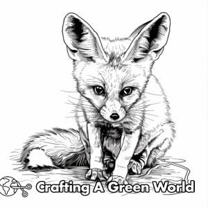Fennec Fox Coloring Pages - Free & Printable!