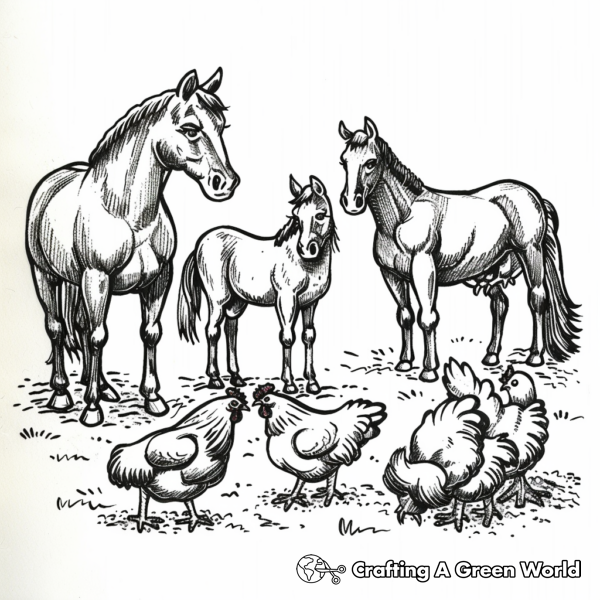 Farm Coloring Pages For Adults - Free & Printable!