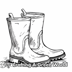 Rain Boots Coloring Pages - Free & Printable!