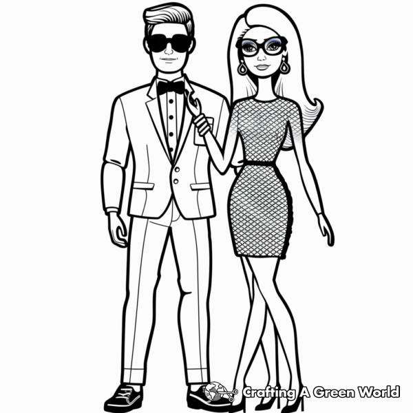 Barbie And Ken Coloring Pages - Free & Printable!