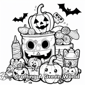 Kawaii Halloween Coloring Pages - Free & Printable!