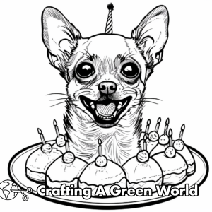 Happy Birthday Dog Coloring Pages - Free & Printable!