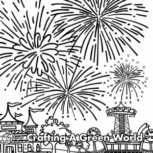 Amusement Park Coloring Pages - Free & Printable!