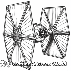 TIE Fighter Coloring Pages - Free & Printable!