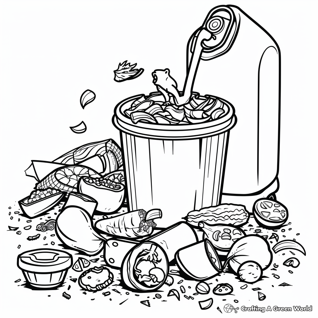 Compost Coloring Pages Please Kids Worksheets Pollution Printable Land