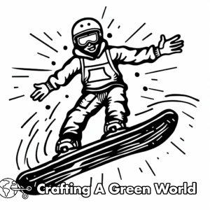 Snowboard Coloring Pages - Free & Printable!