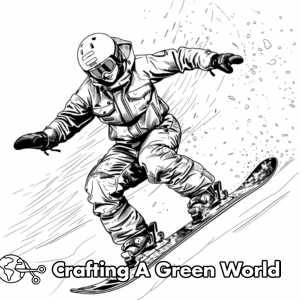 Snowboard Coloring Pages - Free & Printable!