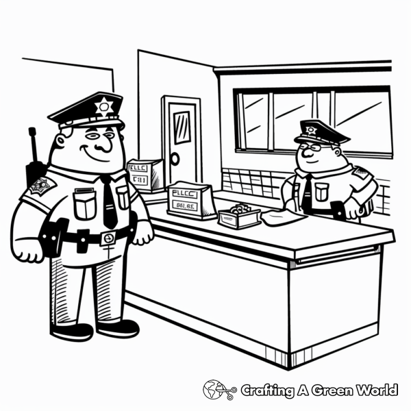 Police Station Coloring Pages - Free & Printable!