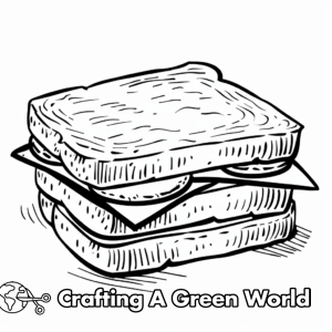 Sandwich Coloring Pages - Free & Printable!