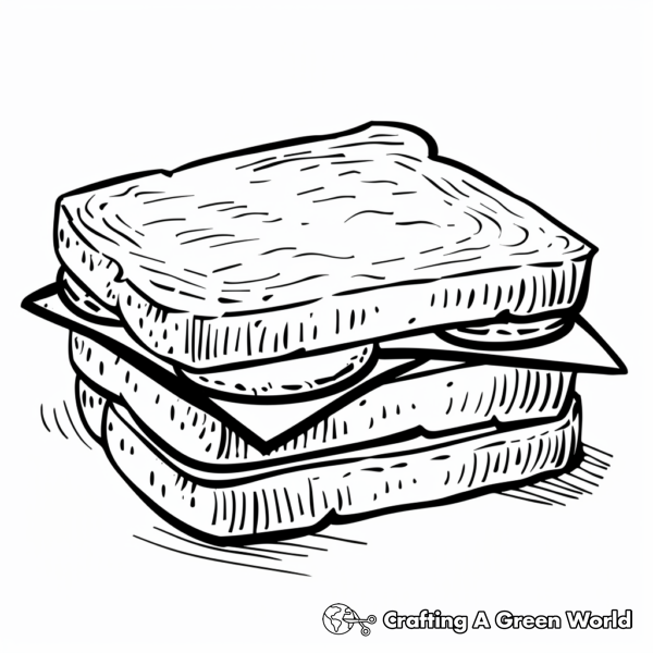 Sandwich Coloring Pages - Free & Printable!