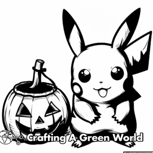 Pikachu Halloween Coloring Pages - Free & Printable!