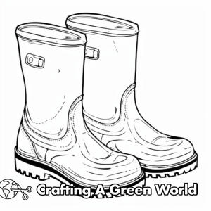 Rain Boots Coloring Pages - Free & Printable!
