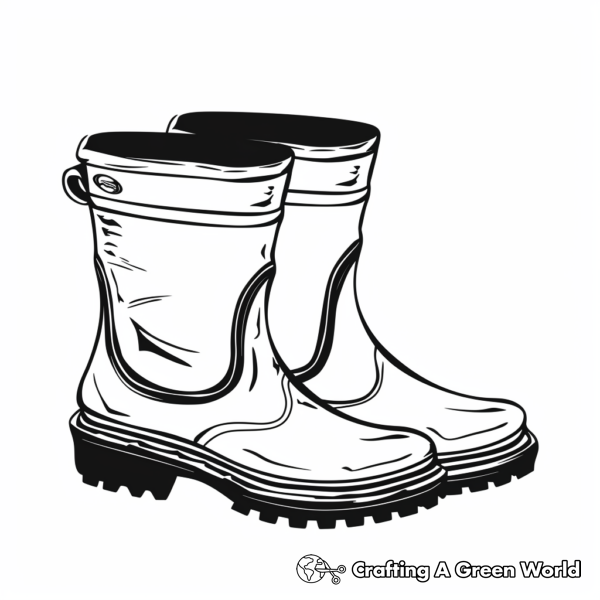 Rain Boots Coloring Pages - Free & Printable!