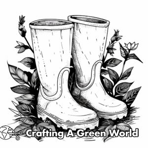 Rain Boots Coloring Pages - Free & Printable!
