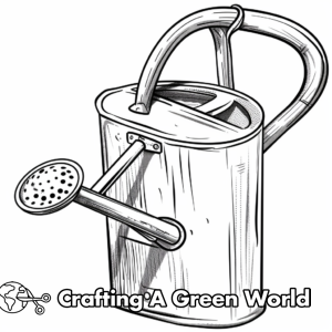 Watering Can Coloring Pages - Free & Printable!