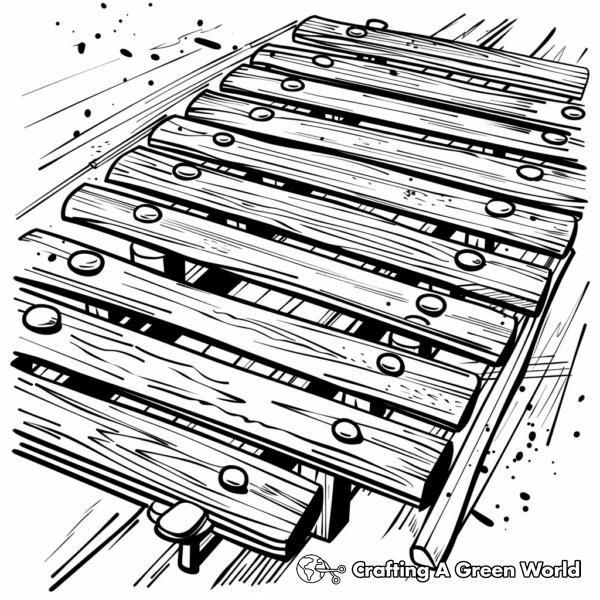 Xylophone Coloring Pages - Free & Printable!