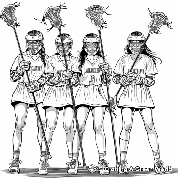 Lacrosse Coloring Pages - Free & Printable!