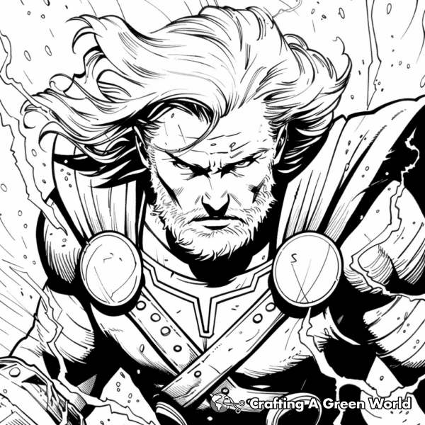 Thor Love And Thunder Coloring Pages - Free & Printable!