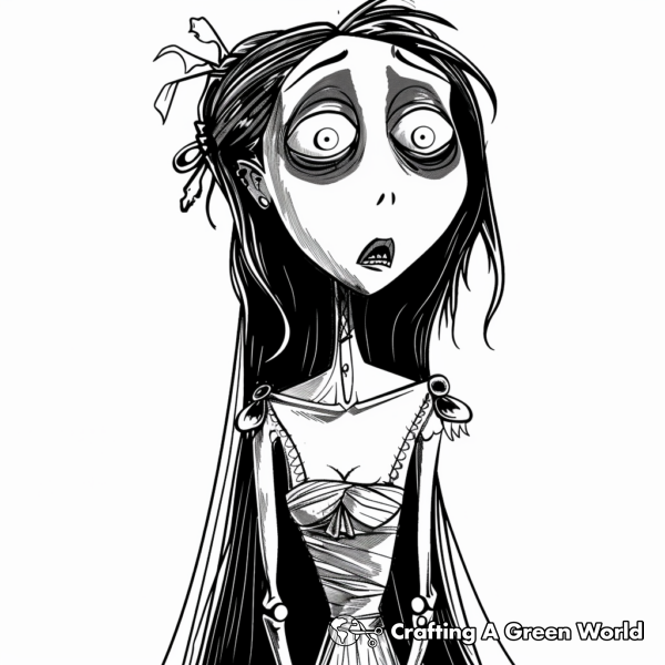 Corpse Bride Coloring Pages - Free & Printable!