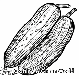 Cucumber Coloring Pages - Free & Printable!