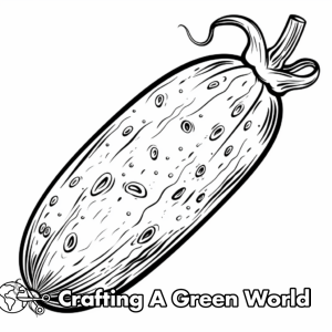 Cucumber Coloring Pages - Free & Printable!