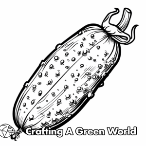 Cucumber Coloring Pages - Free & Printable!