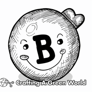 B For Ball Coloring Pages - Free & Printable!