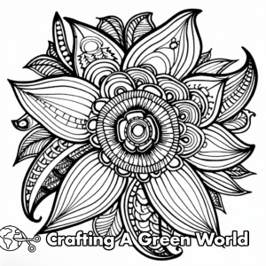 Hard Zentangle Coloring Pages - Free & Printable!