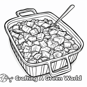 Thanksgiving Food Coloring Pages - Free & Printable!