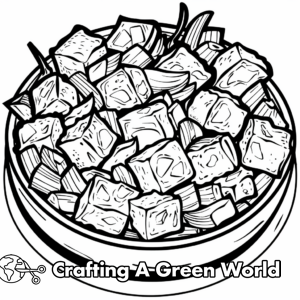 Thanksgiving Food Coloring Pages - Free & Printable!