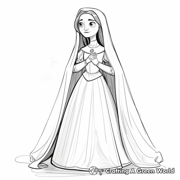 Princess Dresses Coloring Pages - Free & Printable!