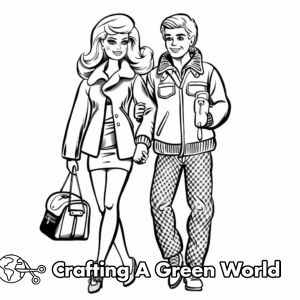 Barbie And Ken Coloring Pages - Free & Printable!