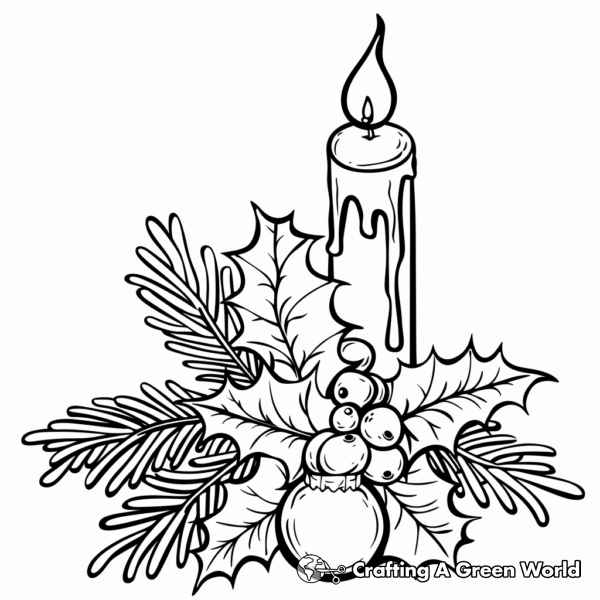 Holly Coloring Pages - Free & Printable!
