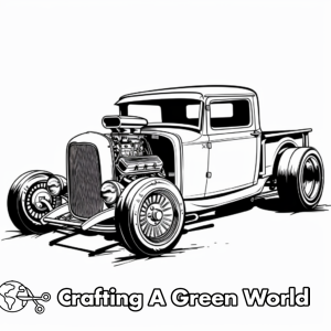 Hot Rod Coloring Pages Free Printable