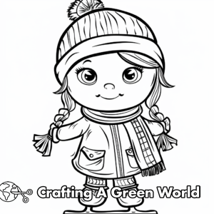 Winter Clothes Coloring Pages - Free & Printable!