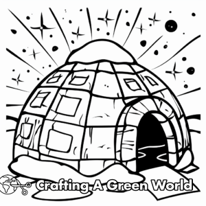 Igloo Coloring Pages - Free & Printable!