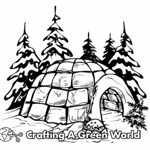 Igloo Coloring Pages - Free & Printable!