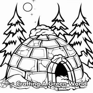 Igloo Coloring Pages - Free & Printable!