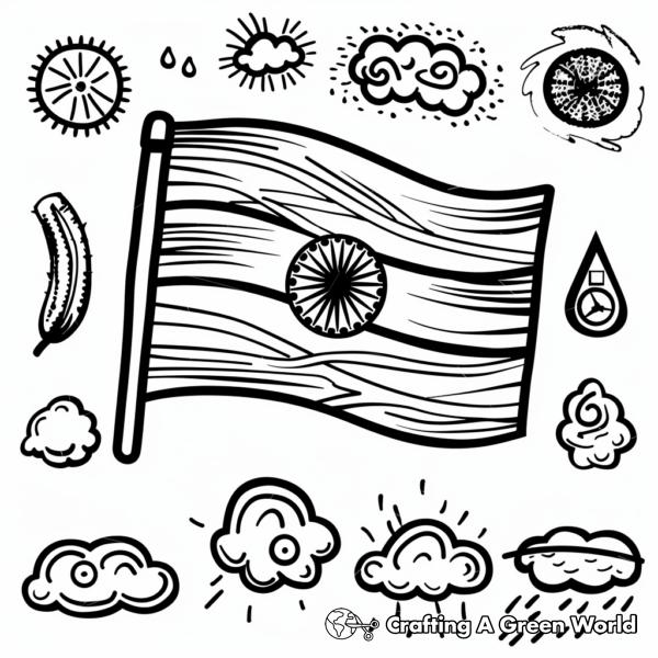 Indian Flag Coloring Pages - Free & Printable!