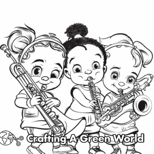 Jazz Coloring Pages - Free & Printable!