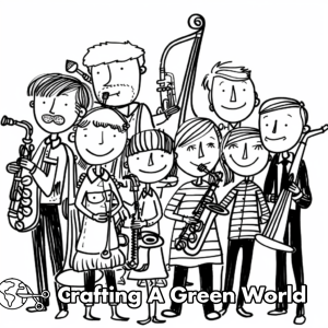 Jazz Coloring Pages - Free & Printable!