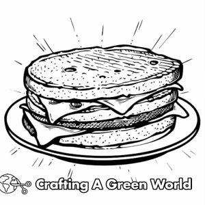 Sandwich Coloring Pages - Free & Printable!